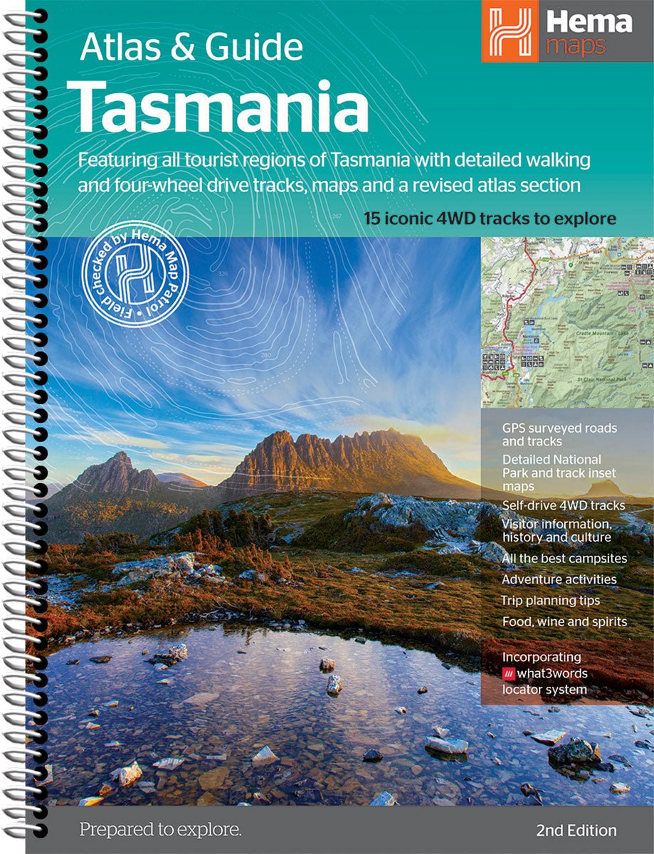 Hema Maps second edition of Tasmania Atlas & Guide